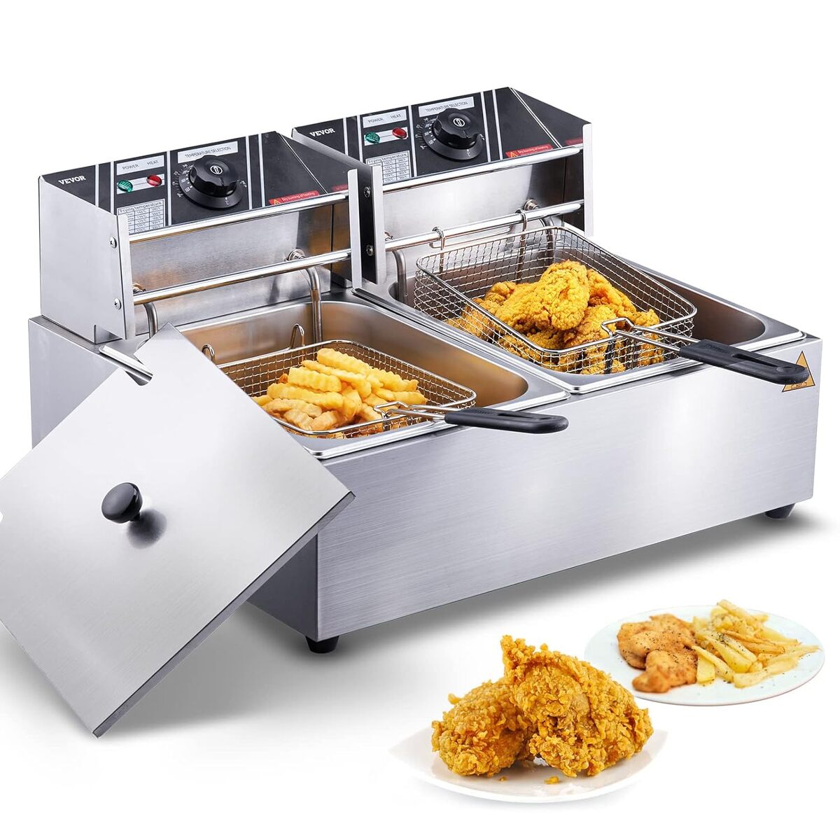 Test de la friteuse électrique commerciale VEVOR 5000 W : performance ...