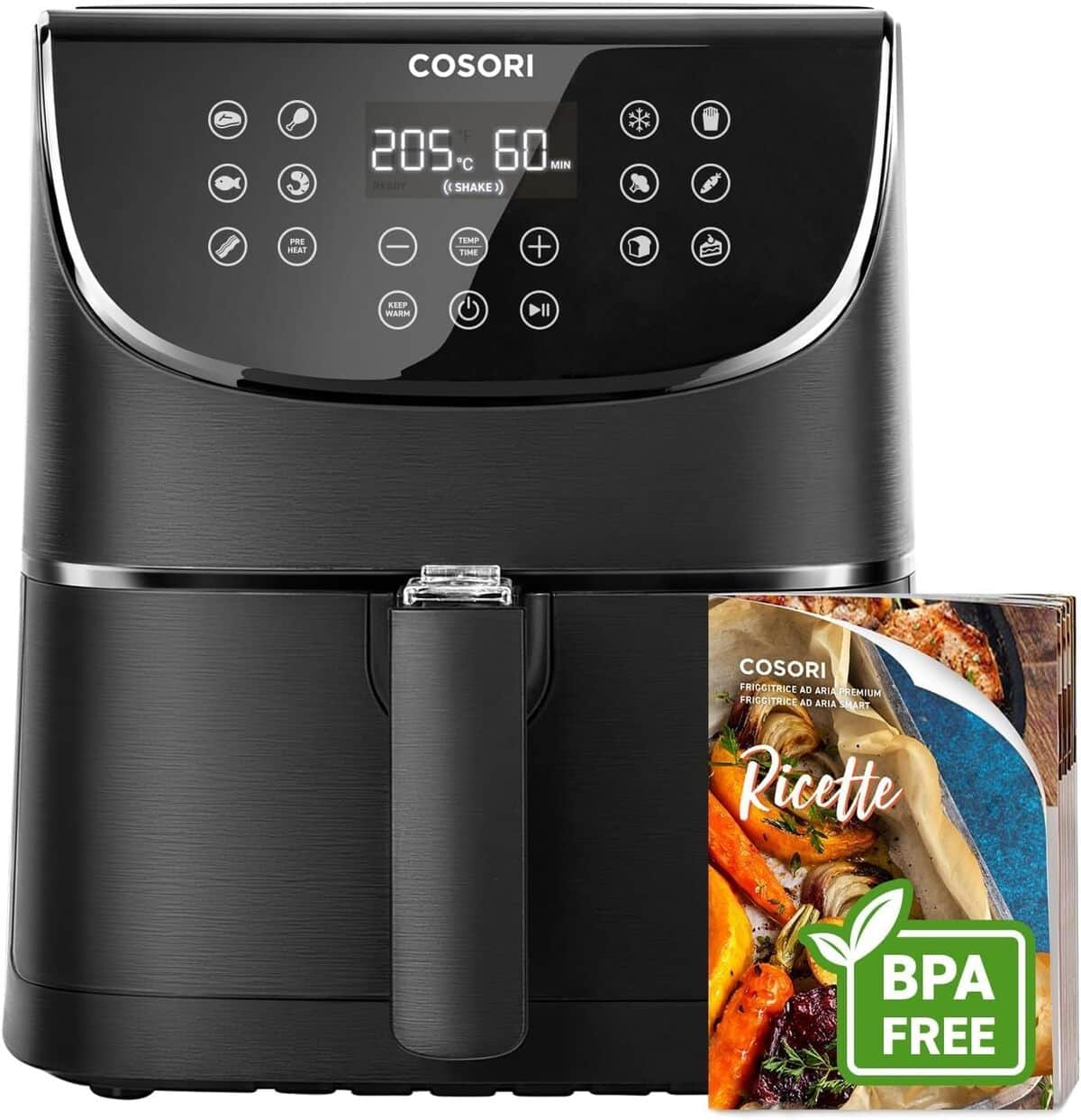 Test : cosori air fryer 5.5L, puissance 1700W sans huile