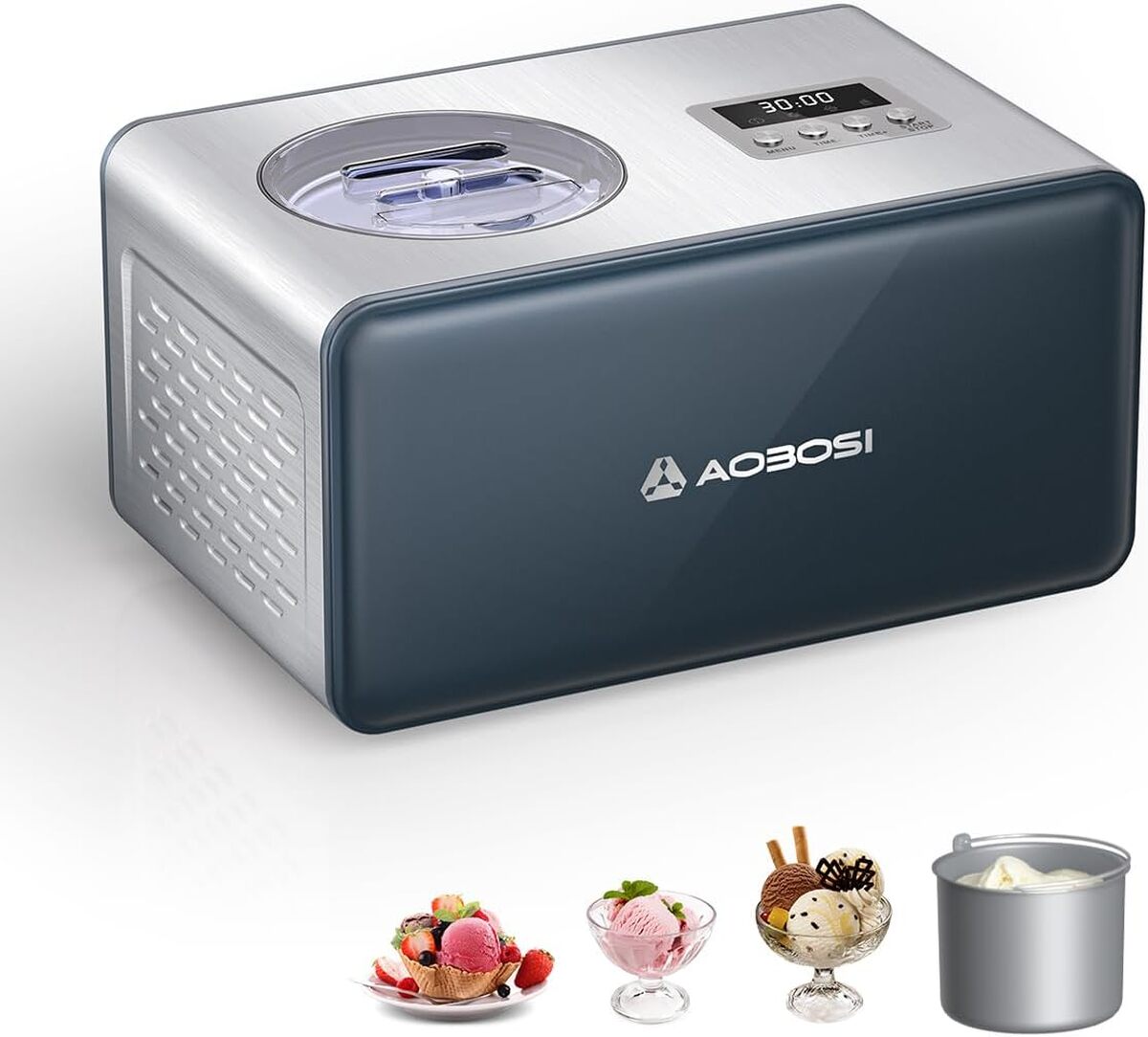 Test de la sorbetière AAOBOSI 1, 6L avec compresseur intégré