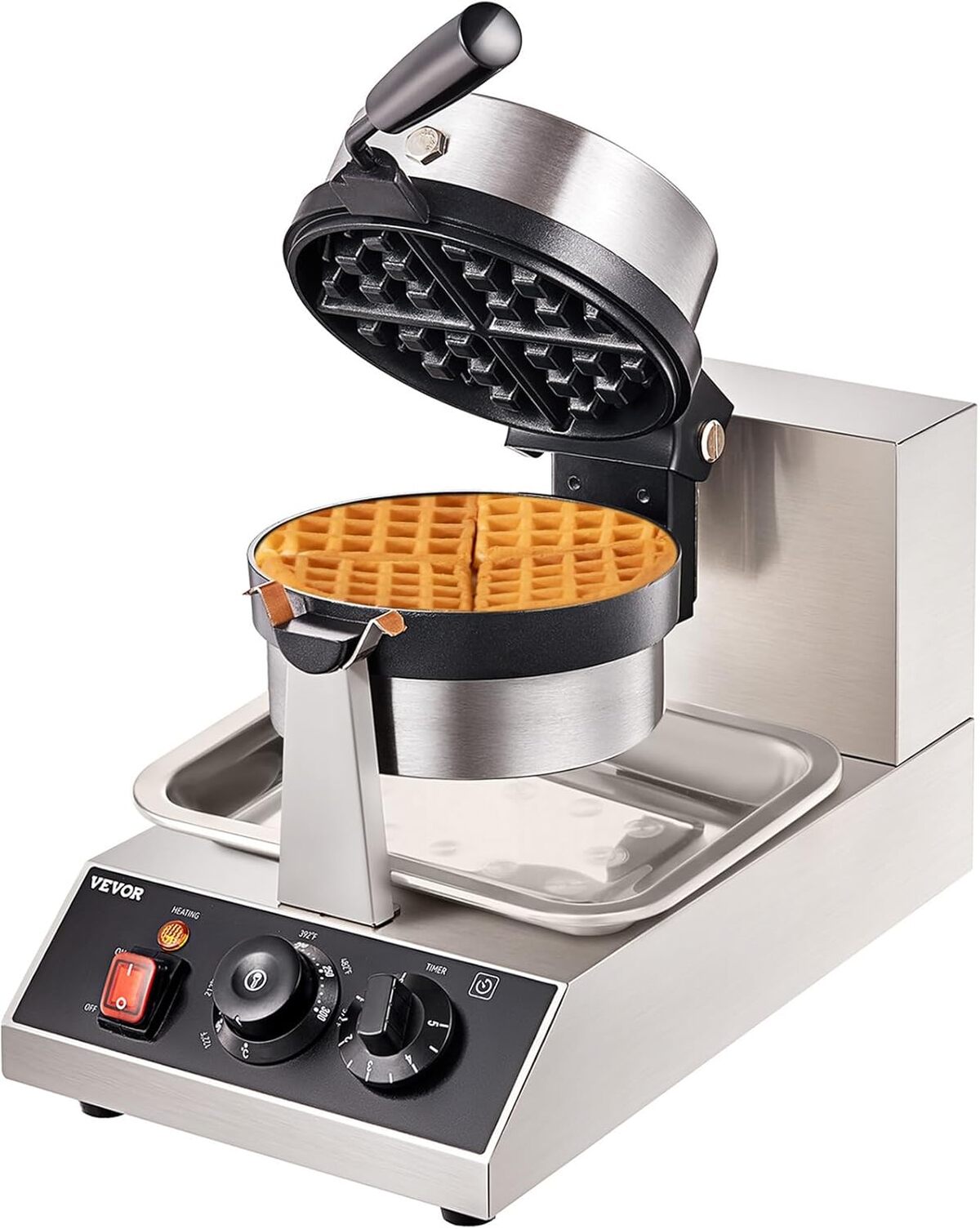 Test : vEVOR machine à gaufres 1300 W ronde et antiadhésive