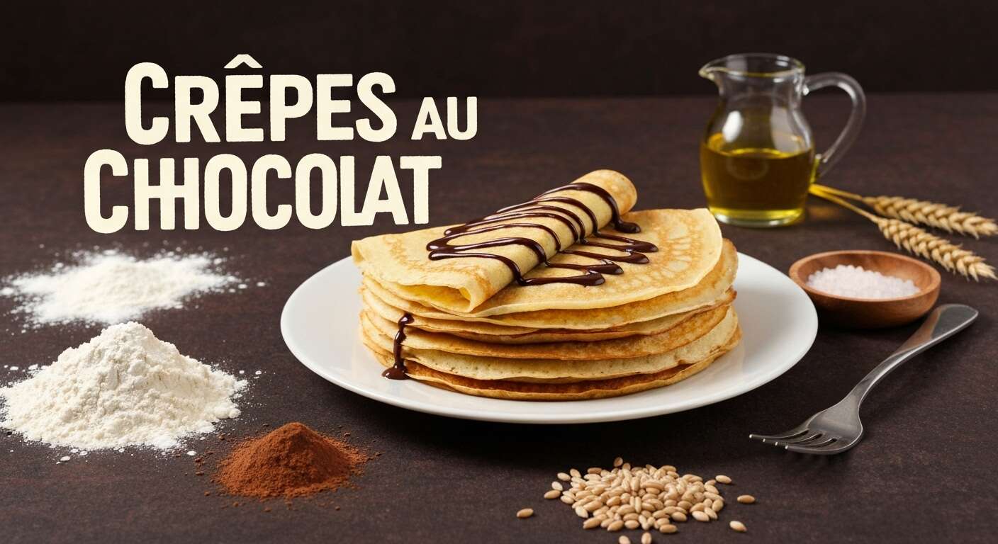 Crêpes au chocolat : une gourmandise en vidéo